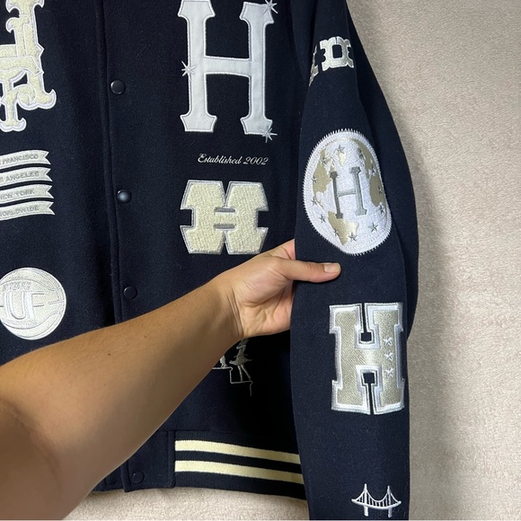 HUF | Jackets & Coats | Huf 2 Year Classic H Varsity Bomber Jacket Mens ...